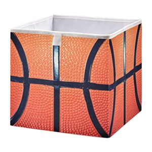 runningbear basketball storage basket storage bin square collapsible nursery baskets shelves cloth baskets organizer for kids room bedroom