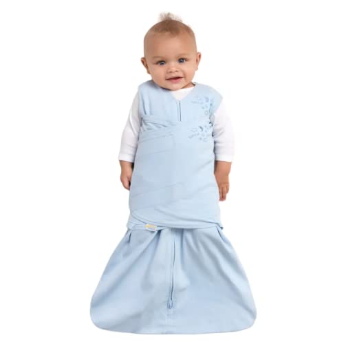 HALO 100% Cotton Sleepsack Swaddle, 3-Way Adjustable Wearable Blanket, TOG 1.5, Newborn, Baby Boy Bundle