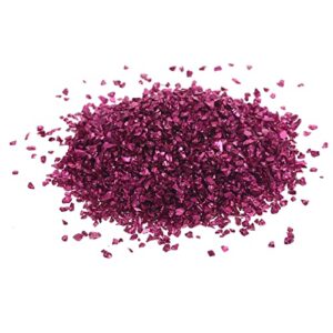 milisten nail filler crushed glass craft glitter glass irregular metallic chips broken glass for nail arts resin diy craft vase filler jewelry making (200g, rosy) resin crafts