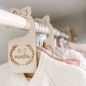 Baby Closet Dividers, Adventure Baby Closet Dividers By Month,Premium Wood Baby Closet Dividers，Thicken and One side from Newborn to 24 Months (7 Pieces)