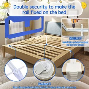 Kevsuvqin Bed Rail for Toddlers, 2023 New Toddler Bed Rails for Queen Bed, Bed Rails for King Size Bed Guard Rail for Toddlers, Baby Bed Rail Guard, Bed Rail for Twin Bed (74.8" x 30",Pack of 1)