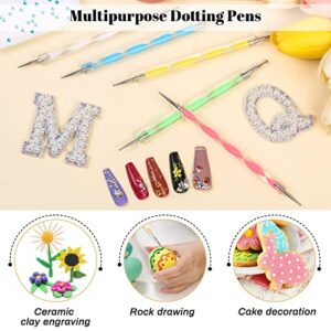 B7000 Glue with Rhinestone Applicator Kit, Clear B-7000 Glue with Precision Tip Art Dotting Stylus Pens Super Glue Adhesive for Phones Repair Jewelry Bead Nail Crafts DIY (4 PCS, 15 ML/ 0.5 oz)