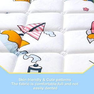 Foldable Pack and Play Mattress Topper Fits for Graco & Baby Trend &Pamo Babe Playard, Comfort and Breathable Pack N Play Mattresses Pad, Firmness Playard Mattress ，Premium Foam Playpen Mattresses