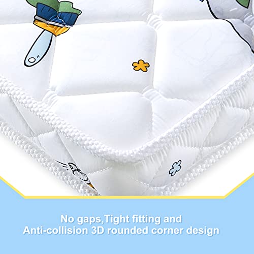 Foldable Pack and Play Mattress Topper Fits for Graco & Baby Trend &Pamo Babe Playard, Comfort and Breathable Pack N Play Mattresses Pad, Firmness Playard Mattress ，Premium Foam Playpen Mattresses