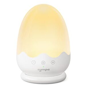 sympa Night Light for Kids, Baby Night Light with 1 Hour Timer & Touch Control, Rechargeable Night Light with 5 Brightness 3 Color Temperature, Touch Lamp Hanging Ring & Memory Function, White