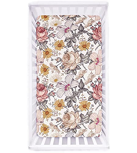 Floral Crib Sheet,Baby Blanket,Changing Pad Covers