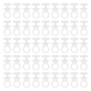 dechous curtain glider hooks 100pcs plastic rollerbolt window curtain glider track carrier slide wheels rollers curtain track gliders