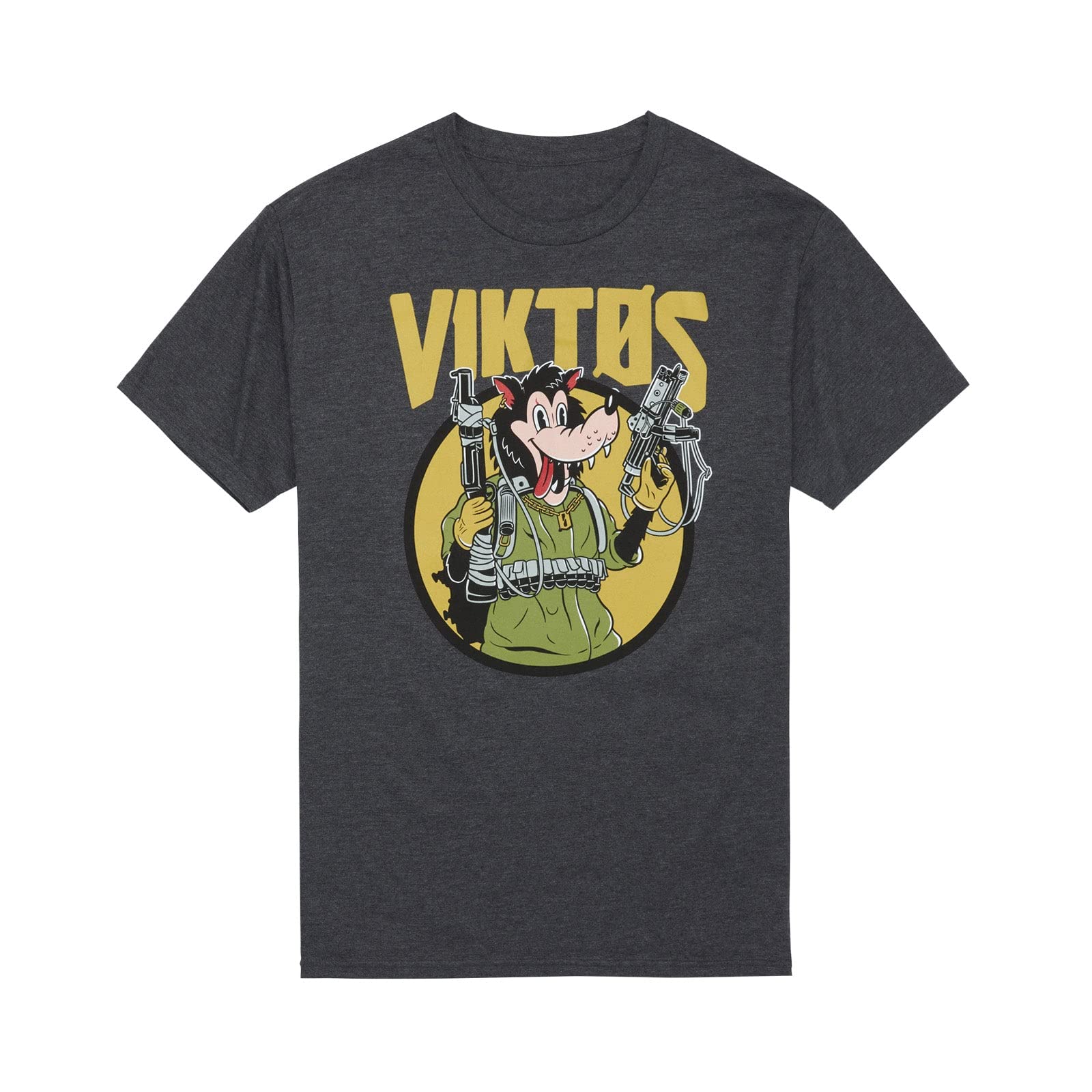 VIKTOS Men's Huff & Puff Tee T-Shirt, Charcoal Heather, Size: Large