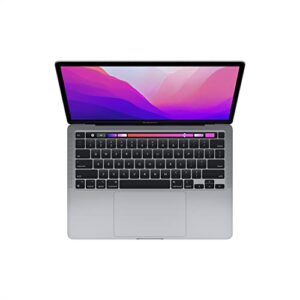 Apple 2022 MacBook Pro Laptop with M2 chip: 13-inch Retina Display, 8GB RAM, 512GB ​​​​​​​SSD ​​​​​​​Storage, Touch Bar, Backlit Keyboard, FaceTime HD Camera. Works with iPhone and iPad; Space Gray