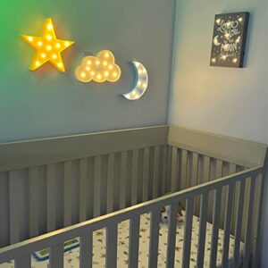 ZUOKEMY LED Star Sign Night Light, Can Be Hung On The Wall Kids Room Room Light, Suitable for Birthday Party, Holiday Decoration, Baby Room Nursery Decoration. (Yellow Stars)