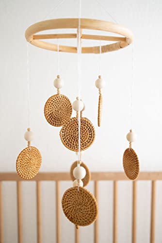 Lucky Love Boho Baby Mobile & Boho Baby Decor for Boy & Girl Nursery - Hang Mobile for Crib or Ceiling