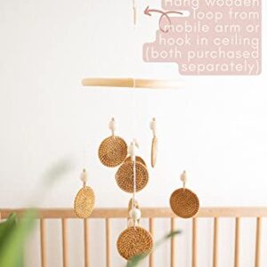 Lucky Love Boho Baby Mobile & Boho Baby Decor for Boy & Girl Nursery - Hang Mobile for Crib or Ceiling