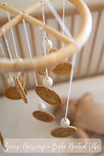 Lucky Love Boho Baby Mobile & Boho Baby Decor for Boy & Girl Nursery - Hang Mobile for Crib or Ceiling