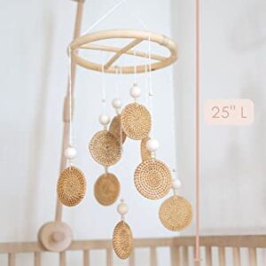 Lucky Love Boho Baby Mobile & Boho Baby Decor for Boy & Girl Nursery - Hang Mobile for Crib or Ceiling