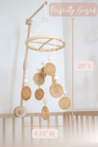 Lucky Love Boho Baby Mobile & Boho Baby Decor for Boy & Girl Nursery - Hang Mobile for Crib or Ceiling