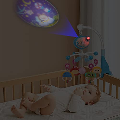 nicknack Baby Mobile for Crib Toys with Music and Lights, Baby Crib Mobile for Infants 0-6 Months