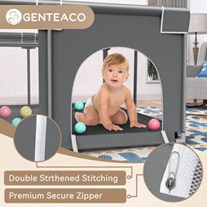 GENTEACO Baby Playpen, 50x50inch Large Play Pen for Babies and Toddlers, Baby Fence Play Yard, Safety Kids Playpin Indoor&Outdoor