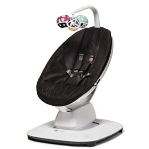 4moms MamaRoo Multi-Motion Baby Swing, Bluetooth Enabled with 5 Unique Motions, Black