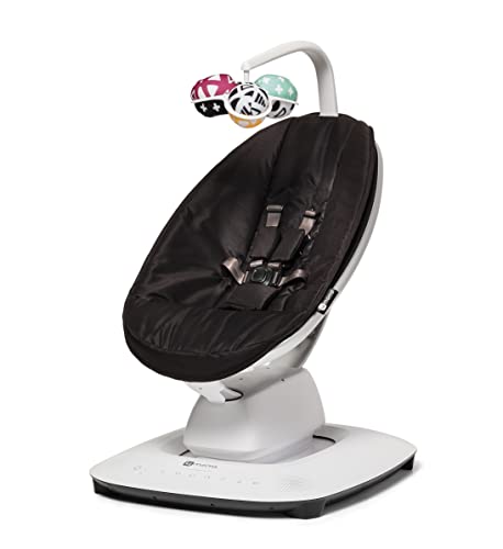 4moms MamaRoo Multi-Motion Baby Swing, Bluetooth Enabled with 5 Unique Motions, Black