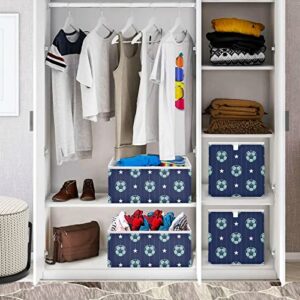 Soccer Sport Cube Storage Bin Collapsible Storage Bins Waterproof Toy Basket for Cube Organizer Bins for Toys Nursery Kids Closet Book Bathroom Office - 11.02x11.02x11.02 in