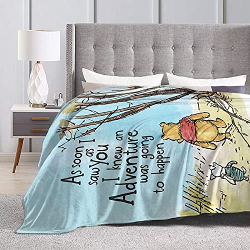 Yaz Throw Blanket Toddler Baby Boys Girl Cute Bear Nursery Crib Bedding Cozy Luxury Soft Flannel Blanket Sofa Chair Bed Living Room Bedroom Adult 50''X40''