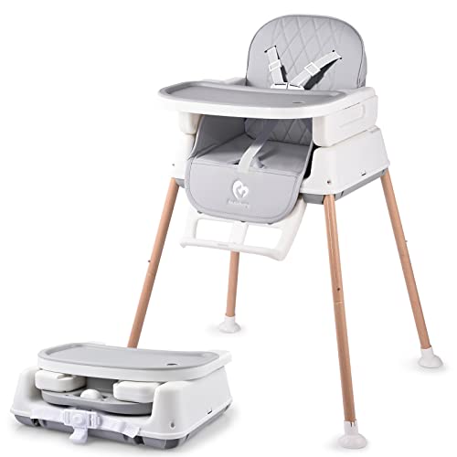 3 in 1 Baby High Chair, Bellababy Adjustable Convertible Chairs for Babies and Toddlers, Compact/Light Weight/Portable/Easy to Clean