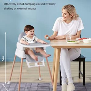 3 in 1 Baby High Chair, Bellababy Adjustable Convertible Chairs for Babies and Toddlers, Compact/Light Weight/Portable/Easy to Clean