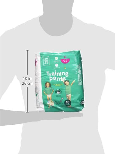 Hello Bello Premium Training Pants Size 4T-5T I 18 Count of Disposable, Gender Neutral, Eco-Friendly, and Potty Training Underwear with Snug and Comfort Fit I Li'l Barkers