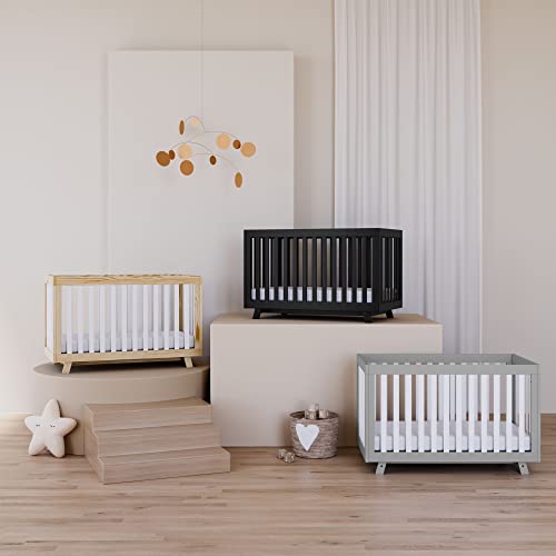 Storkcraft Beckett 3-in-1 Convertible Crib (Natural with White Slats) – Converts from Baby Crib to Toddler Bed and Daybed, Fits Standard Full-Size Crib Mattress, Adjustable Mattress Support Base