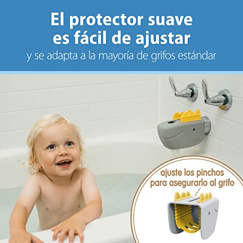 Dr. Brown’s CleanUp Dino-Soft Baby Bath Spout Cover, Soft and Safe on Tub Faucet, Toddler Bathtub Safety for Kids, BPA Free, Certified Plastic Neutral