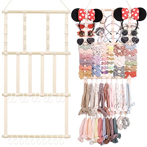 POVETIRE Headband Holder Hair Bows Organizer Baby Headbands Hair Accessories Organizer Storage Wall Hanging Decor