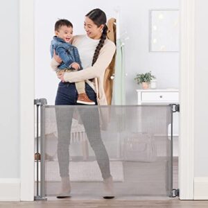 regalo retractable baby gate, expands up to 50" wide, includes wall mounts