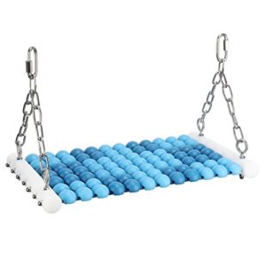 dakzhou swing seat heavy duty non slip tree swing accessories for kid outdoor indoor playground, bule