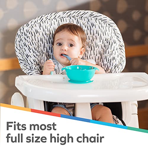 Nuby High Chair Cover Protecting from Spills and Crumbs, Water Resistant, Brush Strokes Print