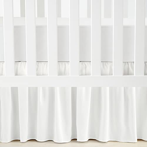 Lush Decor Ruffle Crib Skirt, 16" Drop, White