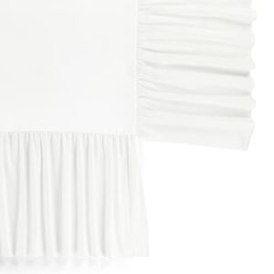 Lush Decor Ruffle Crib Skirt, 16" Drop, White