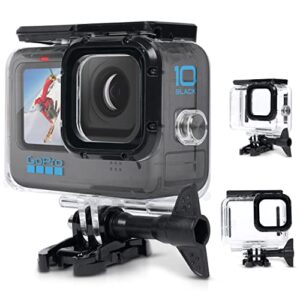 action pro waterproof case for gopro hero 9/10 / 11 | shock-proof diving underwater protective case | housing shell with optical tempered glass