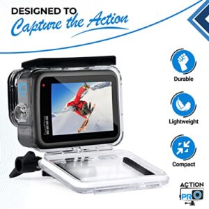 ACTION PRO Waterproof Case for GoPro Hero 9/10 / 11 | Shock-Proof Diving Underwater Protective Case | Housing Shell with Optical Tempered Glass