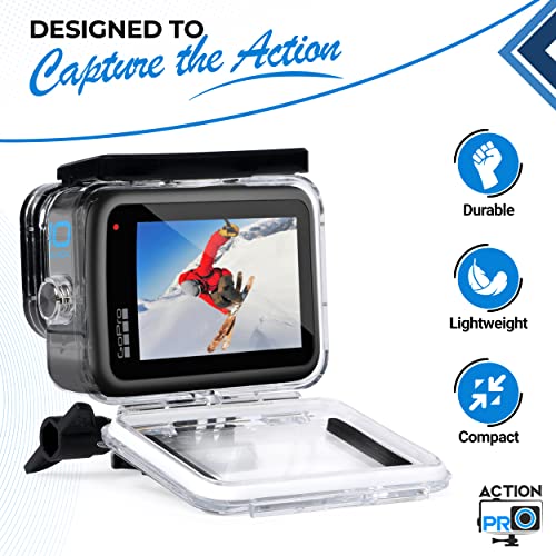 ACTION PRO Waterproof Case for GoPro Hero 9/10 / 11 | Shock-Proof Diving Underwater Protective Case | Housing Shell with Optical Tempered Glass