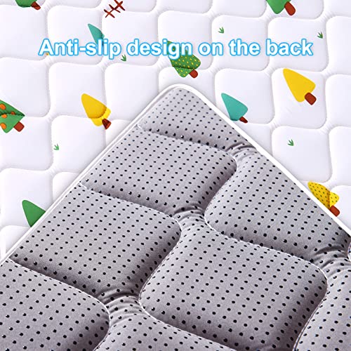 Premium Foam Baby Play Mat 50" X 50", Thick One-Piece Crawling Mat, Odorless Baby Playpen Mat Floor Mat, Non-Slip Cushioned Baby Playmat for Infants,Babies,Toddlers. Machine Washable for Easy Care.