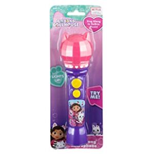 DreamWorks Gabby's Dollhouse Toy Microphone for Kids, Musical Toy for Girls with Built-in Song, Kids Microphone Designed for Ages 3 and Up