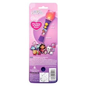 DreamWorks Gabby's Dollhouse Toy Microphone for Kids, Musical Toy for Girls with Built-in Song, Kids Microphone Designed for Ages 3 and Up