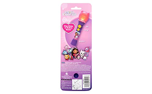 DreamWorks Gabby's Dollhouse Toy Microphone for Kids, Musical Toy for Girls with Built-in Song, Kids Microphone Designed for Ages 3 and Up