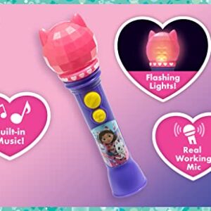 DreamWorks Gabby's Dollhouse Toy Microphone for Kids, Musical Toy for Girls with Built-in Song, Kids Microphone Designed for Ages 3 and Up