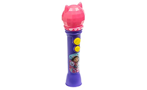 DreamWorks Gabby's Dollhouse Toy Microphone for Kids, Musical Toy for Girls with Built-in Song, Kids Microphone Designed for Ages 3 and Up