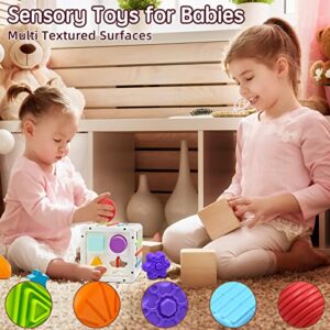 AiTuiTui Baby Montessori Toys for 1 Year Old Boy Girl Gifts, Shape Sorter Sensory Bin 6 12 18 Months Toys, Toddler Travel Fine Motor Skill Activity Learning Toys for Baby 1st Birthday