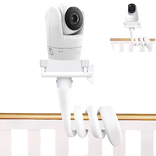 Universal Baby Monitor Mount.JAMYOK Baby Camera Holder Compatible with VTech VM901 / VM919HD/VAVA/HIPP Baby Camera,Baby Monitor Shelf for Crib Nursery Compatible with Most Baby Monitors