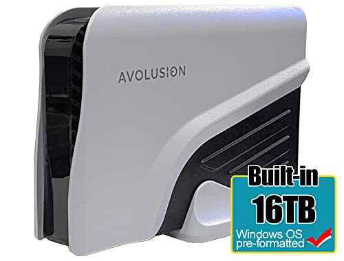 Avolusion PRO-Z Series 16TB USB 3.0 External Hard Drive for WindowsOS Desktop PC/Laptop (White) - 2 Year Warranty