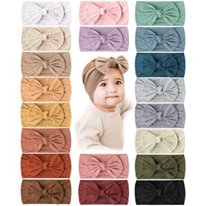 prohouse 20pcs baby nylon headbands hairbands hair bow elastics for baby girls newborn infant toddlers kids