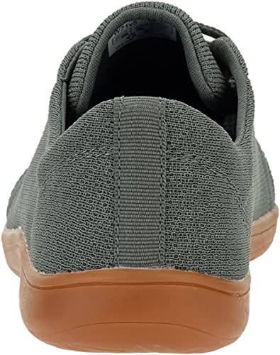 WHITIN Men's Fashion Barefoot Knit Minimalist Sneakers Zero Drop Sole Minimus Casual Size 8 Tennis Shoes Fashion Outdoor Walking Flat Lightweight Comfortable Zapatos Grey Gum 41